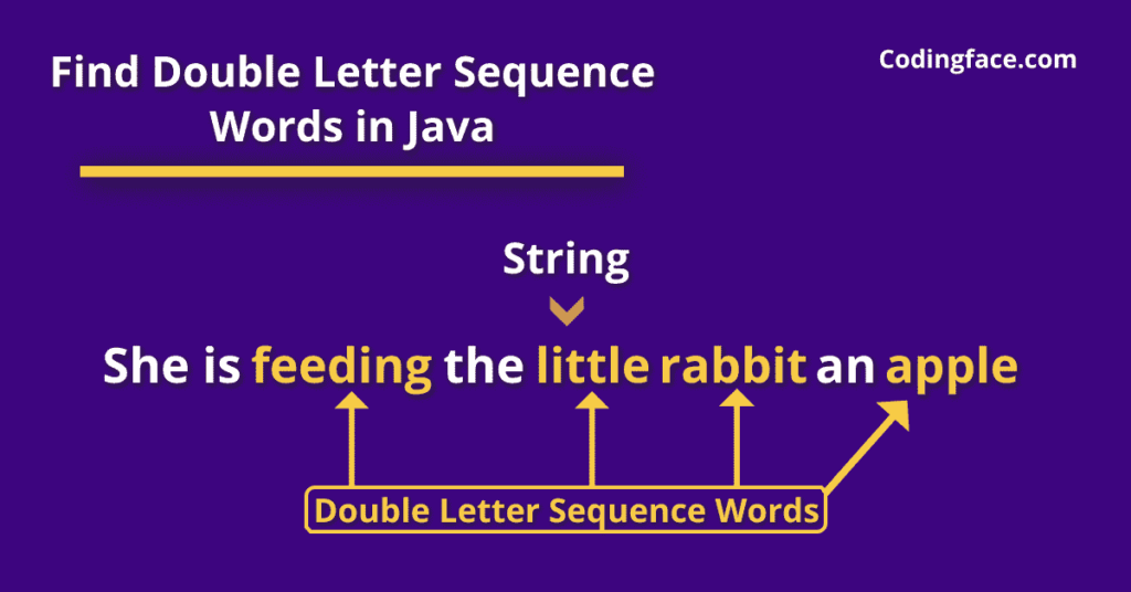 Find Double Letter Sequence Words In Java Best 2 Programs